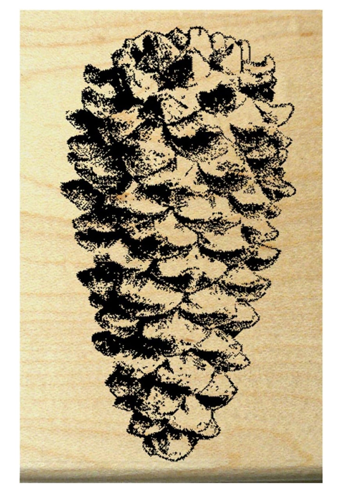 Pine Cone Rubber Stamp WM P29 - Etsy