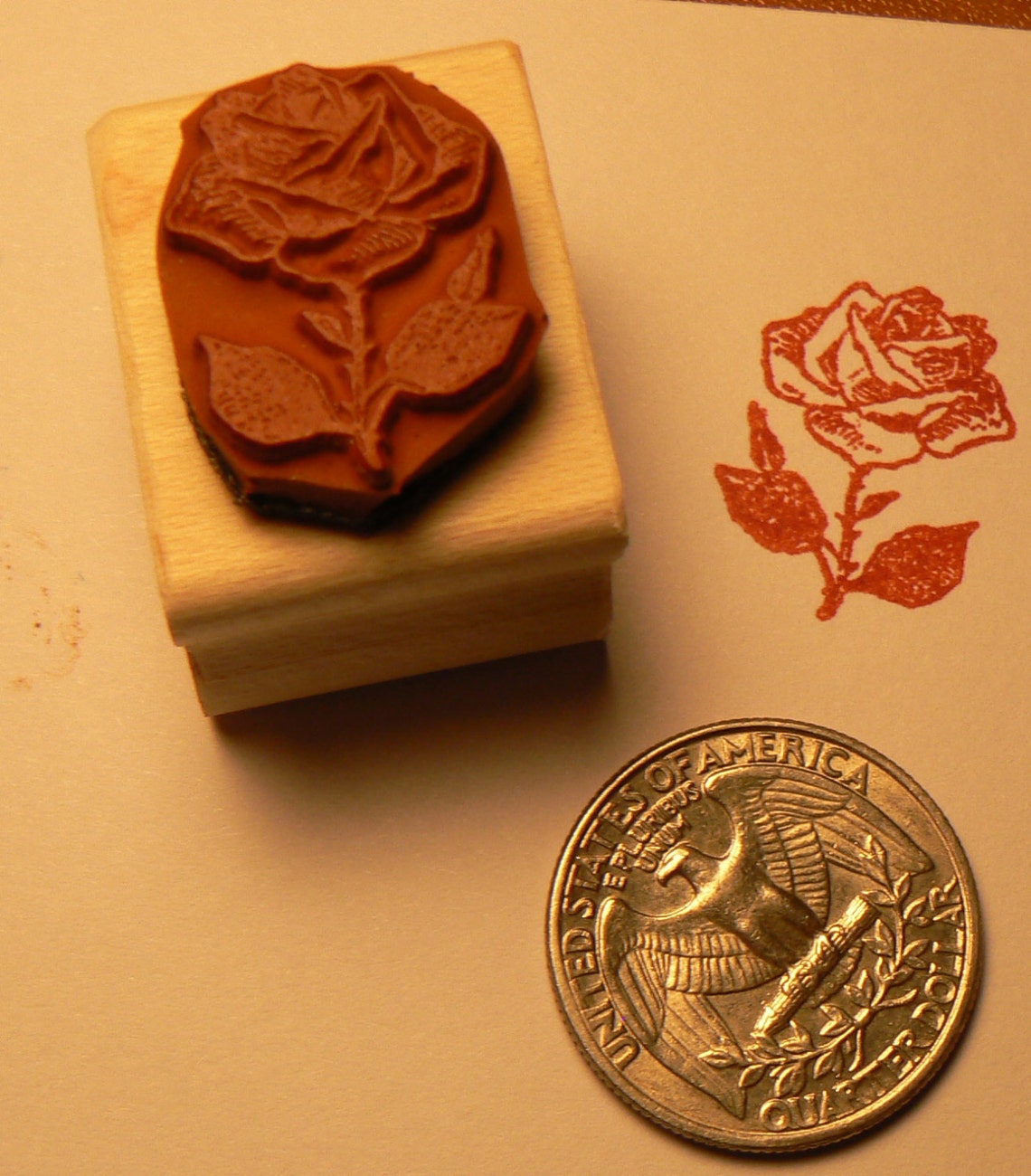 P24 Rose Miniature Rubber Stamp Miniature - Etsy