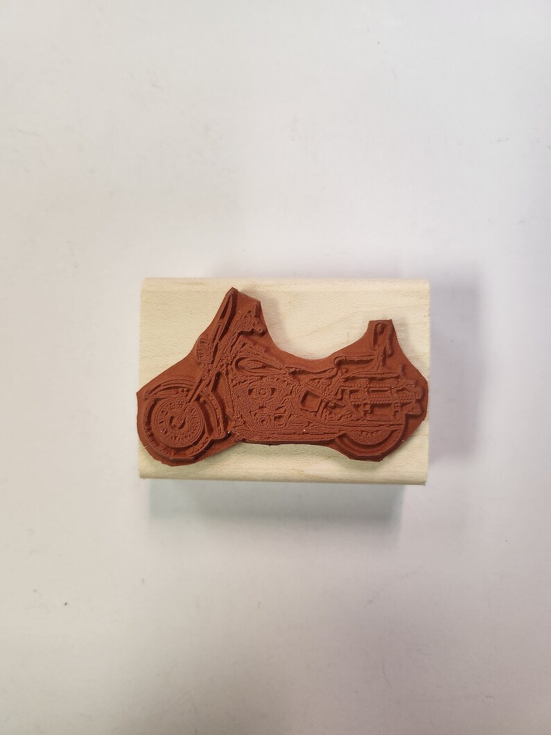 P20 Motorcycle Rubber Stamp - Etsy
