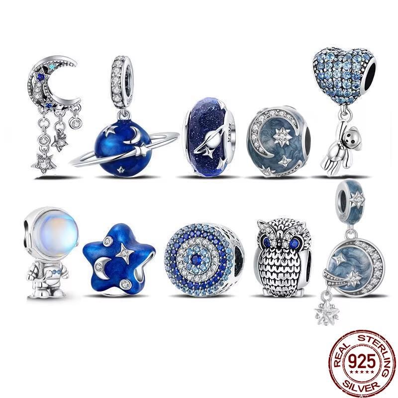 Pandora Blue Charms - Etsy