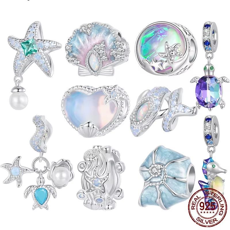 Pandora Blue Charms - Etsy