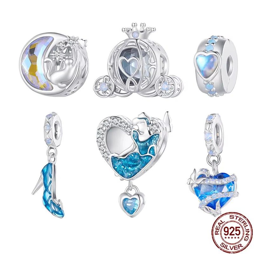 Fantasy Fairy Tale Series Pumpkin Carriage Bead Glass Slipper Charm ...