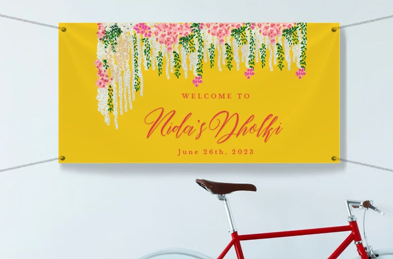 Dholki Welcome Sign Template - Etsy