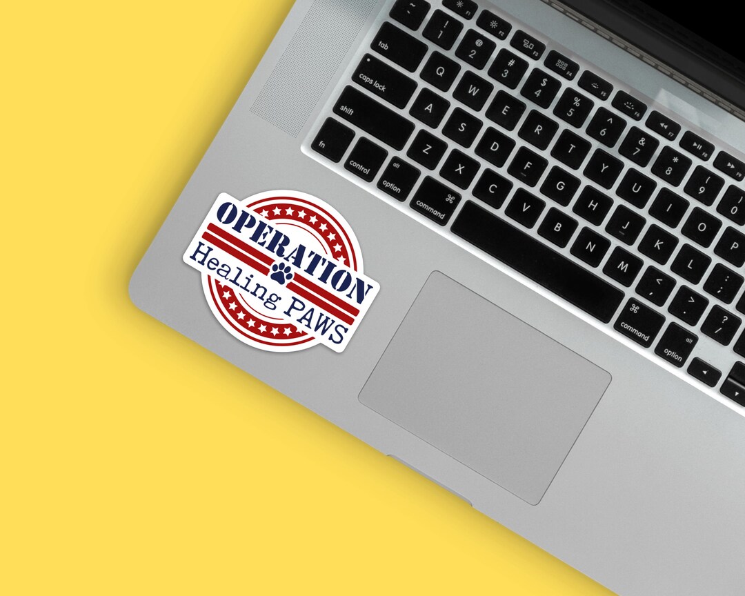 Operation Healing PAWS Vinyl Sticker, Military Sticker, Veteran Sticker ...