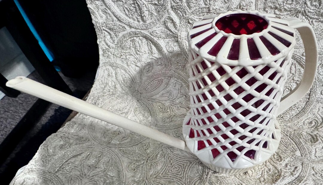 Rare Vintage MCM 1960s Dialene Better-maid Red With White Netting ...