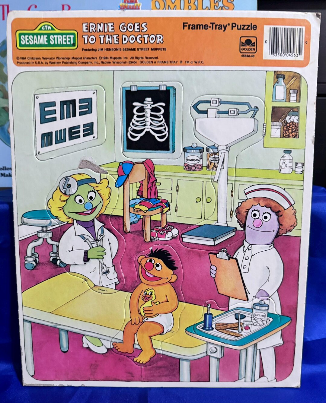 Vintage Golden 1984 Sesame Street Frame Tray Puzzle Ernie Goes to the ...
