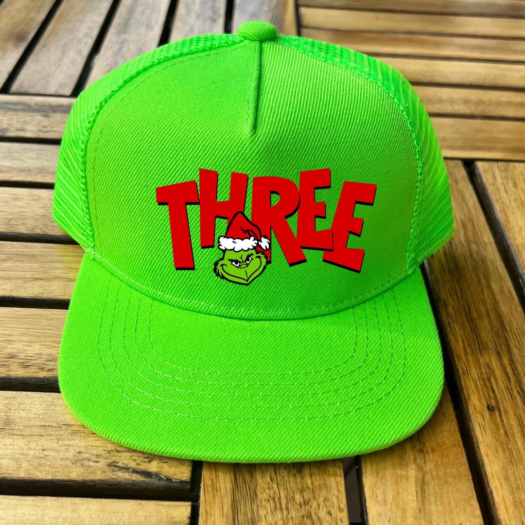 Mean One Three Hat, Grinchmas Birthday Hat, Grnch 3rd Birthday Hat ...