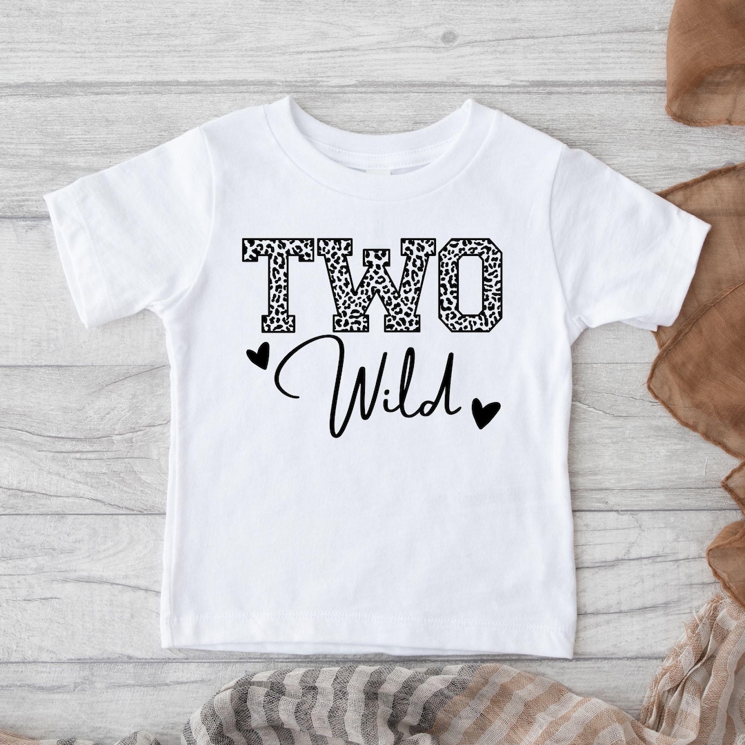 Two Wild Birthday Shirt, Two Wild Shirt, Leopard Wild Birthday Tee ...