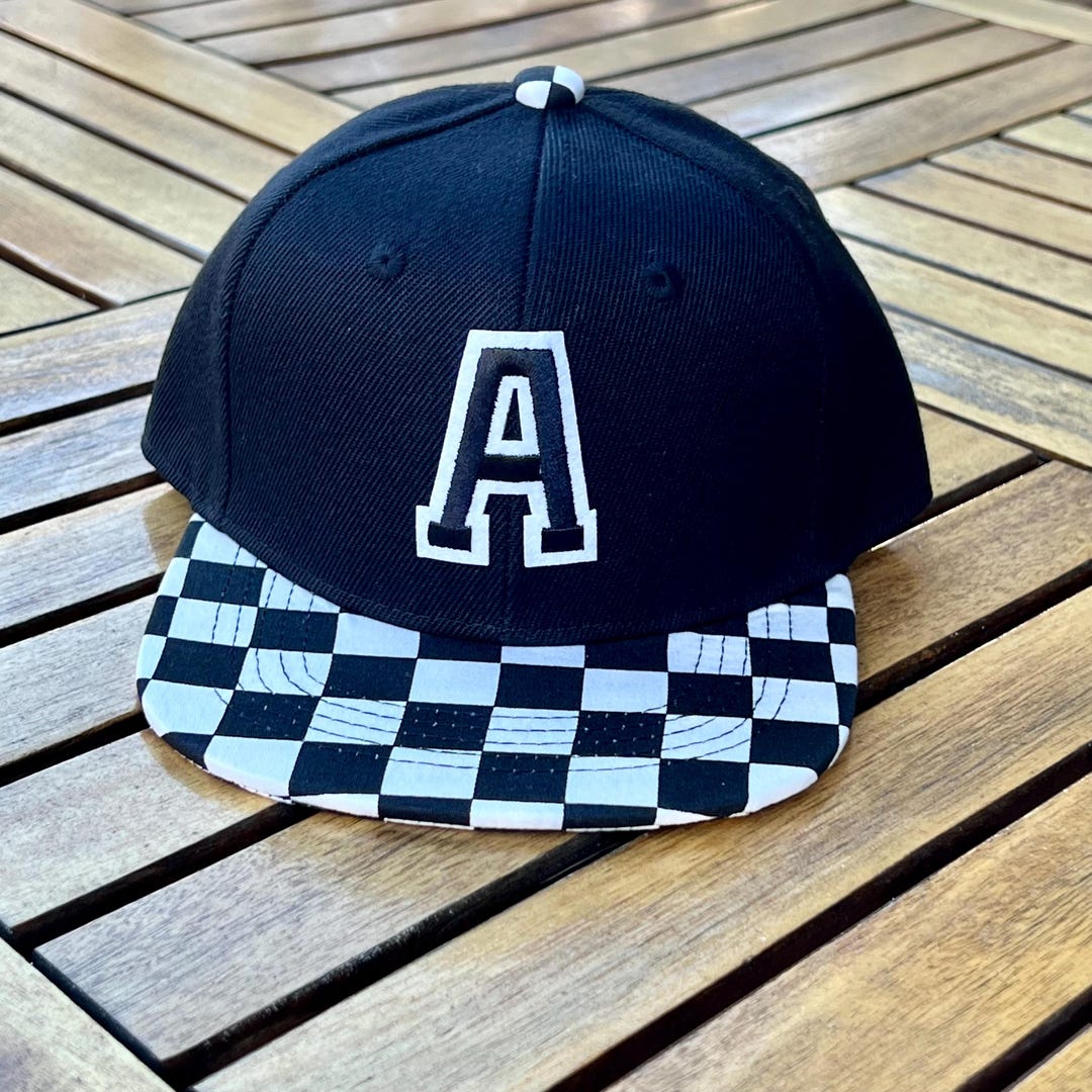Initial Infant Hat, Initial Toddler Hats, Racing Check Hat, Car ...