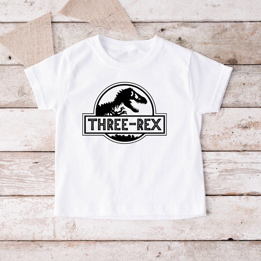 Dinosaur Third Birthday, Dino Birthday Shirt, Dinosaur Three Birthday ...