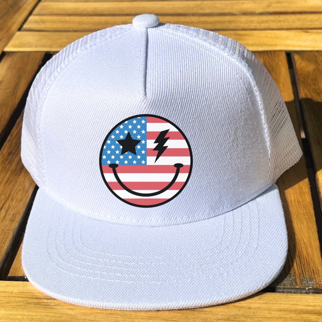 July 4th Hat, Memorial Day Hat, Red White and Blue Hat, American Flag ...