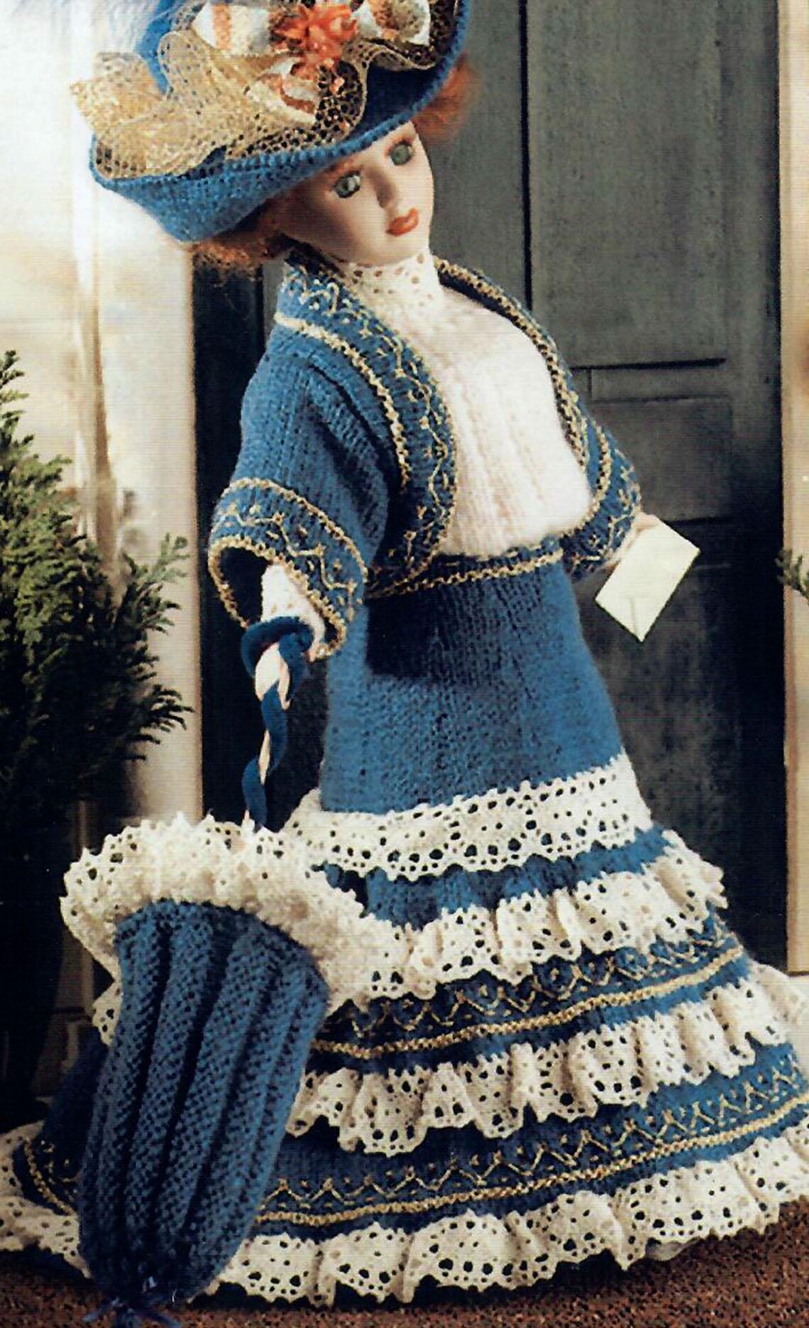 Edwardian Dolls Dress Vintage Outfit 15" Dolls Clothes Edwardian ...