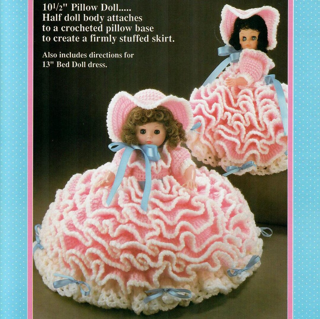 Vintage Crochet Frilly Dolls Dress Vintage Crochet Pattern Mary Had a ...