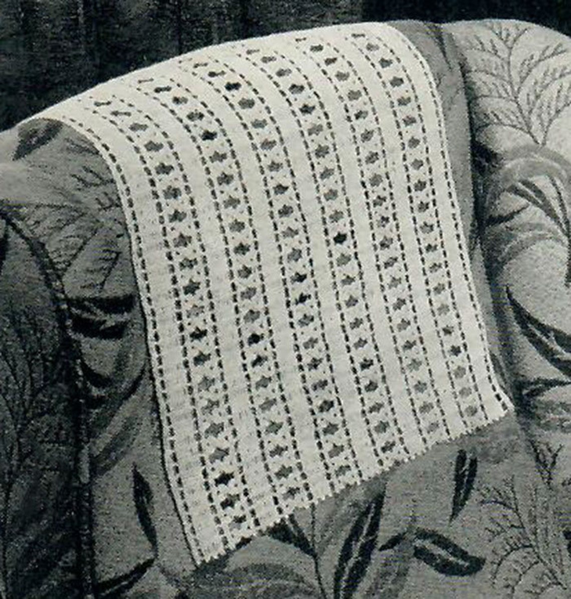 Vintage Crochet Chair and Settee Backs and Arm Rests Vintage Crochet ...