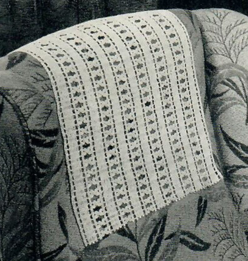 Vintage Crochet Chair and Settee Backs and Arm Rests Vintage Crochet ...