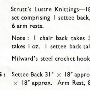 Vintage Crochet Chair and Settee Backs and Arm Rests Vintage Crochet ...