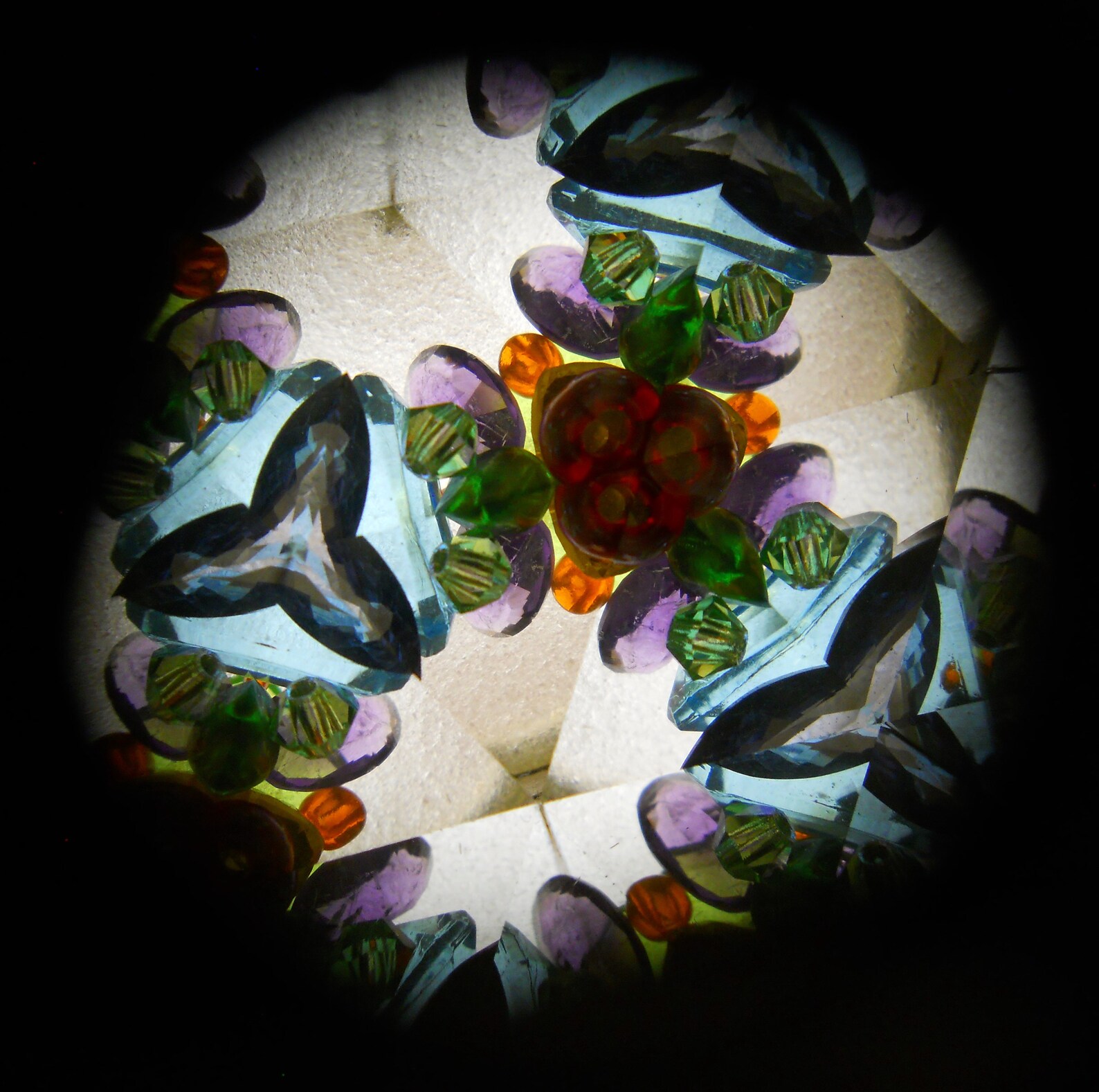 Mini Kaleidoscope Necklace Necklace Kaleidoscope Iridescent - Etsy