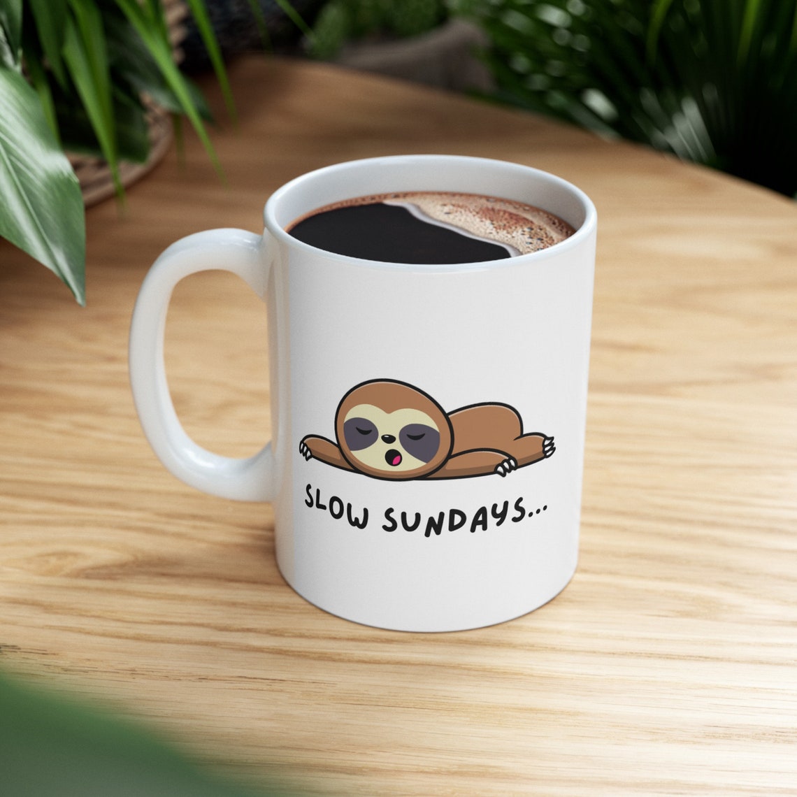 Slow Sunday's Mug Retro Coffee Lover Mug Vintage Art Mother's Day Gift ...