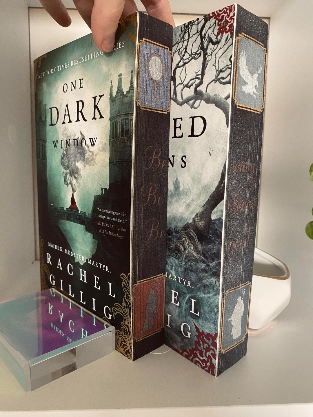 Custom Stencils and Sprayed Edges - One Dark Window - Two Twisted ...