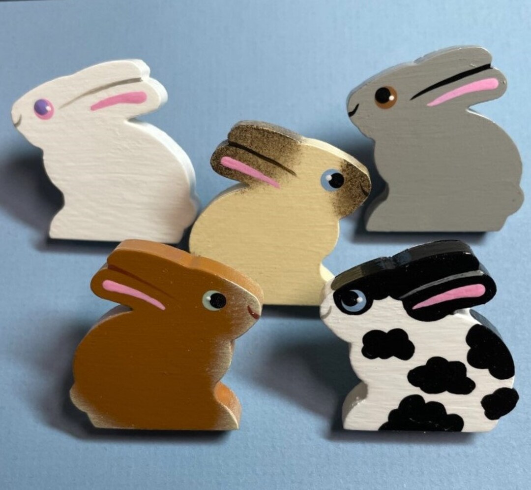 Bunny Push Pins, Rabbit Push Pins, Bunny Thumb Tacks, Easter Push Pins ...