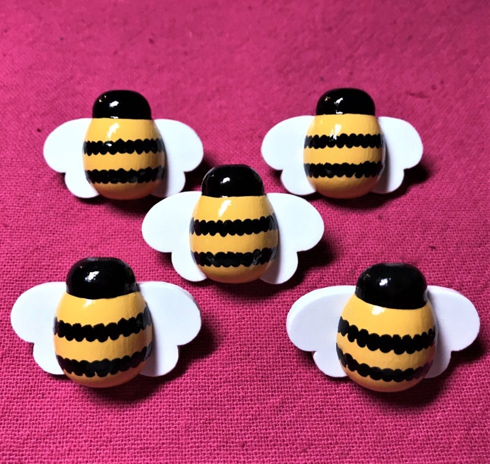 Bumble Bee Push Pins Honey Bee Push Pins Bee Thumb Tacks | Etsy