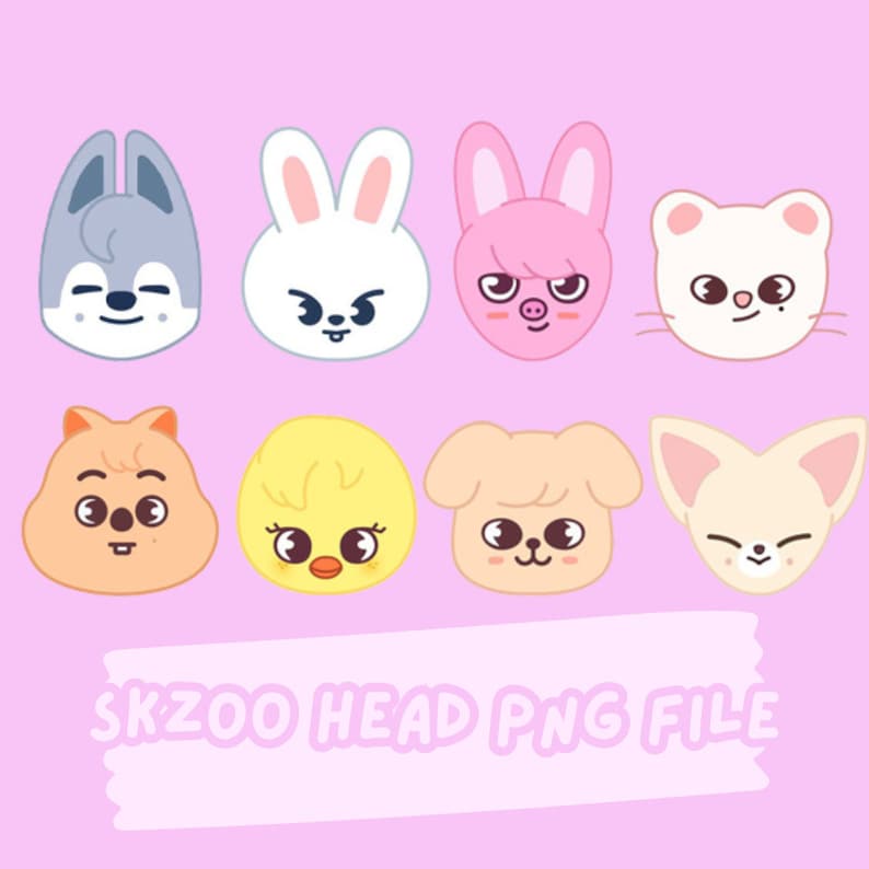 Skzoo Head Png File - Etsy