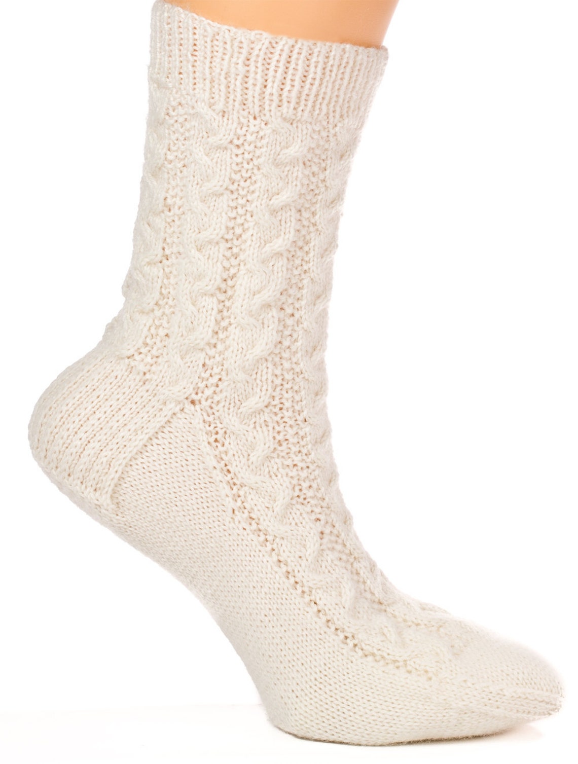 PATTERN ONLY Braided Cable Socks - Etsy