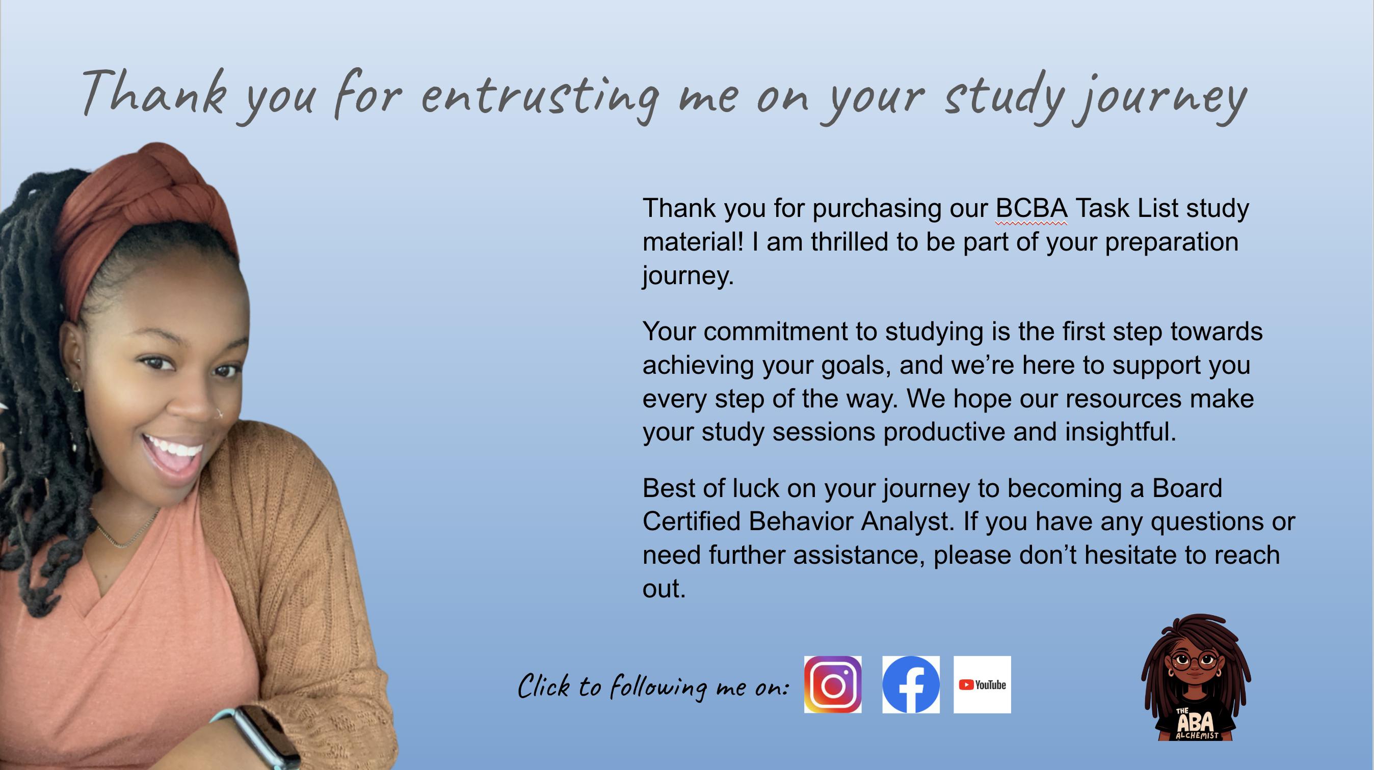 NEW! 6th Edition BCBA Exam Study Guide | 290 Slides With Over 200 ABA ...