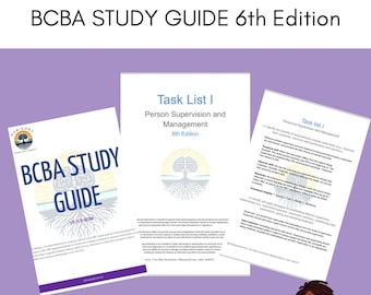 NEW! BCBA 6th Edition Task List H Study Guide - Etsy