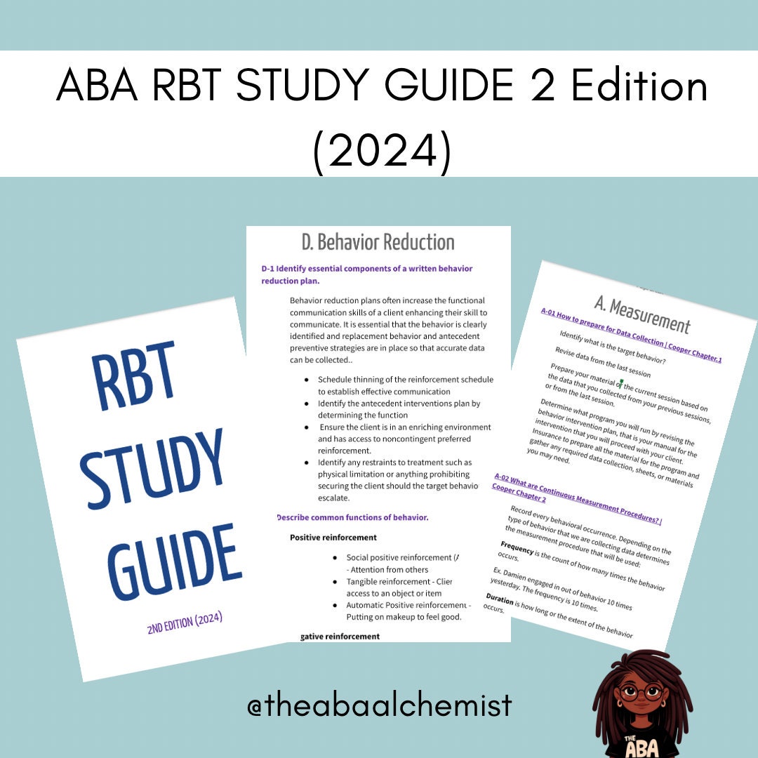 RBT Exam Study Guide 2nd Edition updated 2024 - Etsy