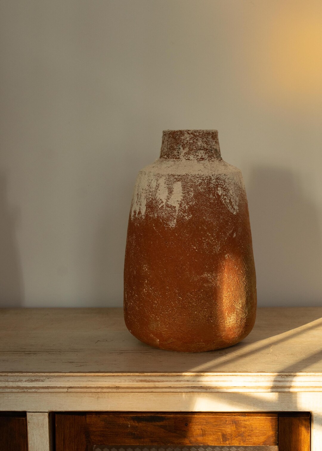 Red Clay Vase | Home Decor Vase | Handmade Texture Ceramic Vase ...