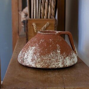 Red Clay Vase | Home Decor Vase | Handmade Texture Ceramic Vase ...