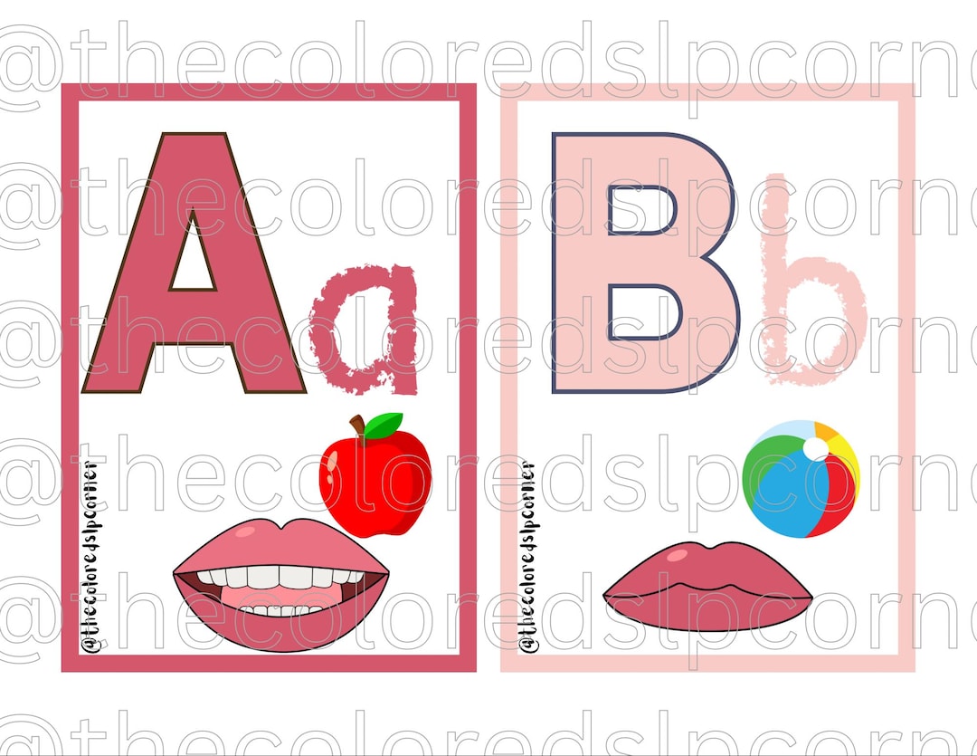 Articulation Cue Cards - Etsy