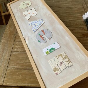 Baby Clothes Keepsake - Custom Framed Baby Name - Etsy