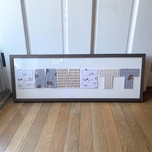 Baby Clothes Keepsake - Custom Framed Baby Name - Etsy
