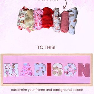 Baby Clothes Keepsake - Custom Framed Baby Name - Etsy