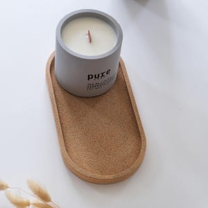 Pure Spruce Brown Concrete Oval Tray Handmade Concrete Oval Holder - Etsy