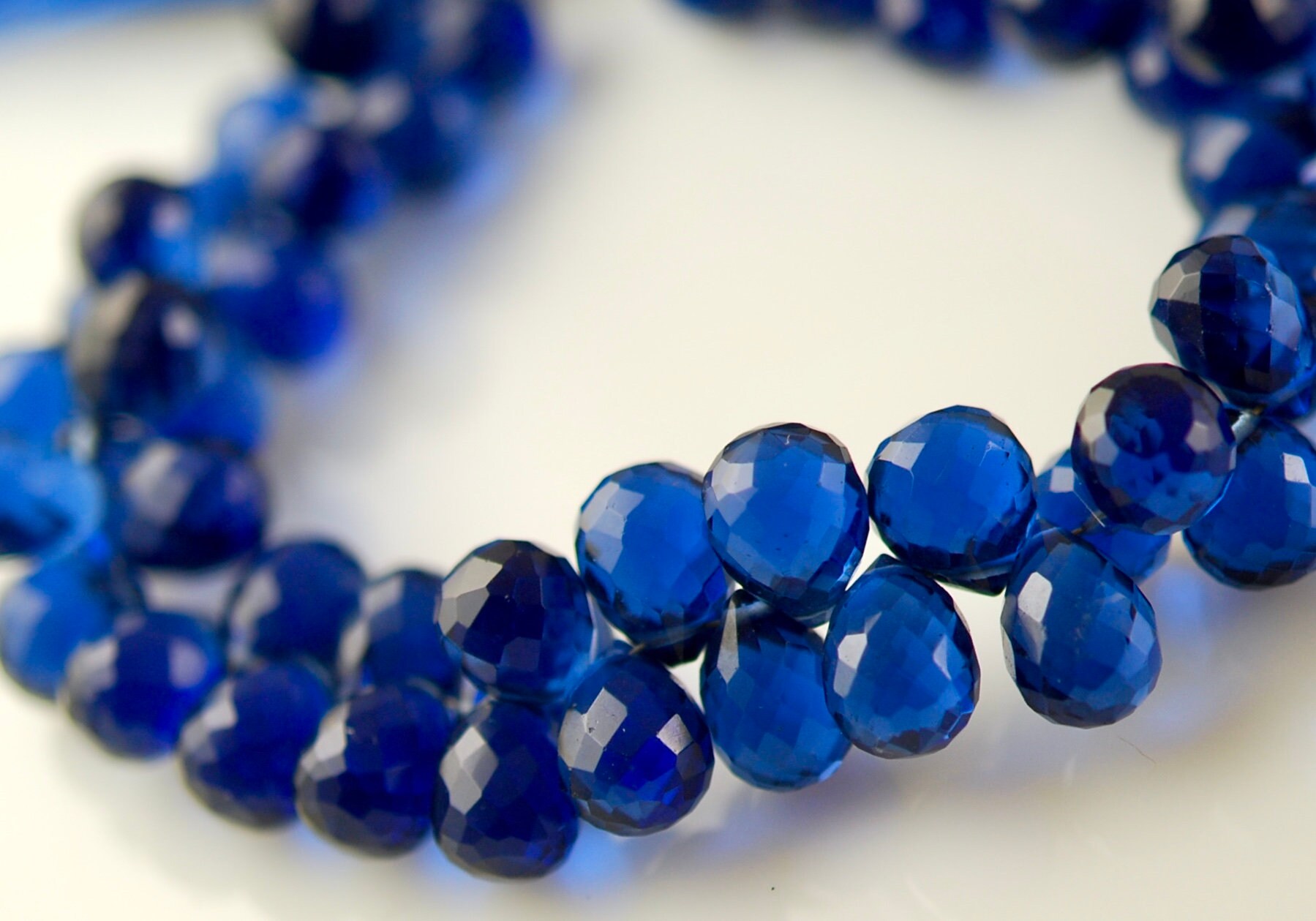 Gorgeous Electric Blue Hydro Quartz Drops - Etsy