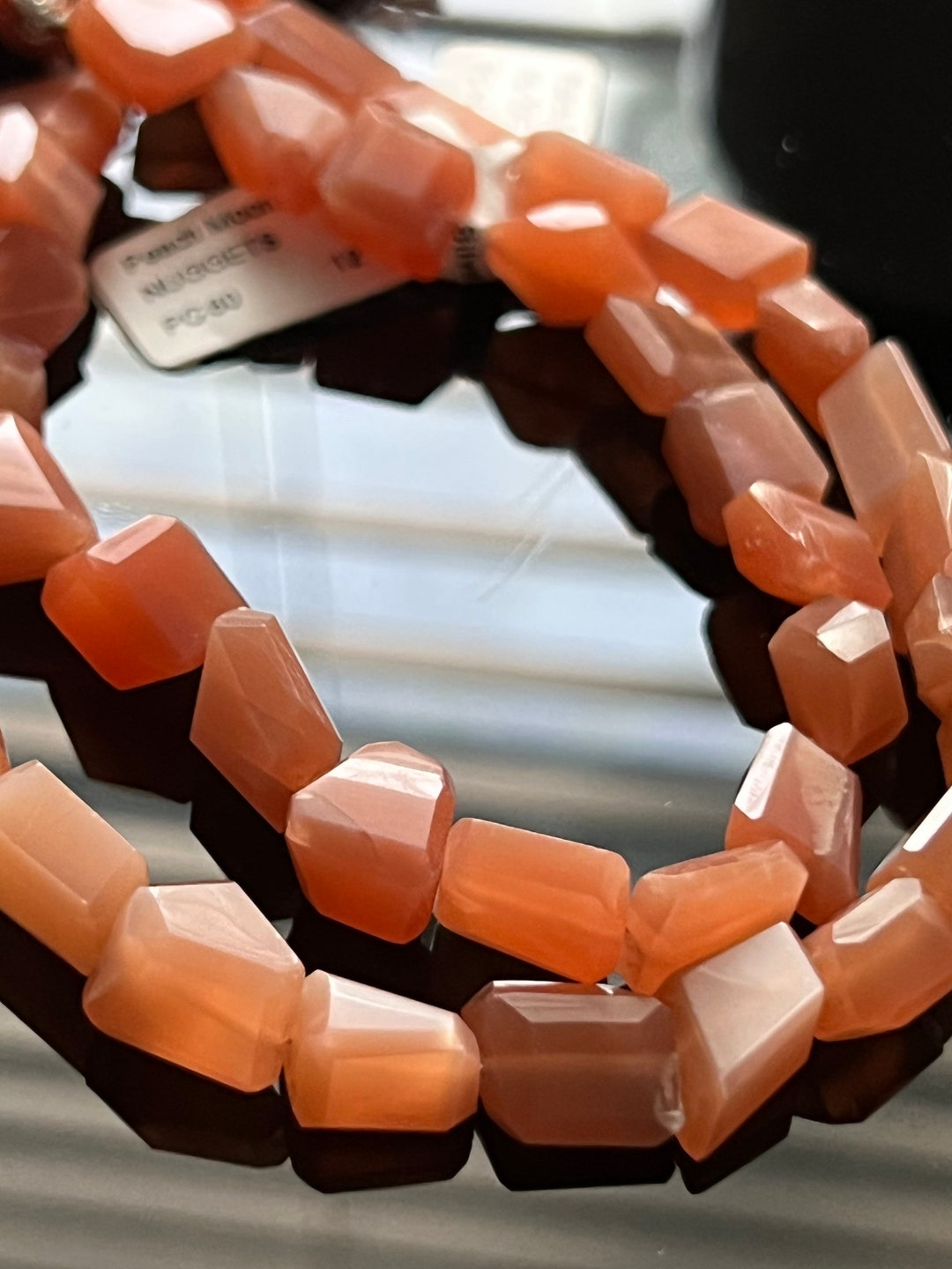 Spectacular Peach Moonstone Nuggets - Etsy