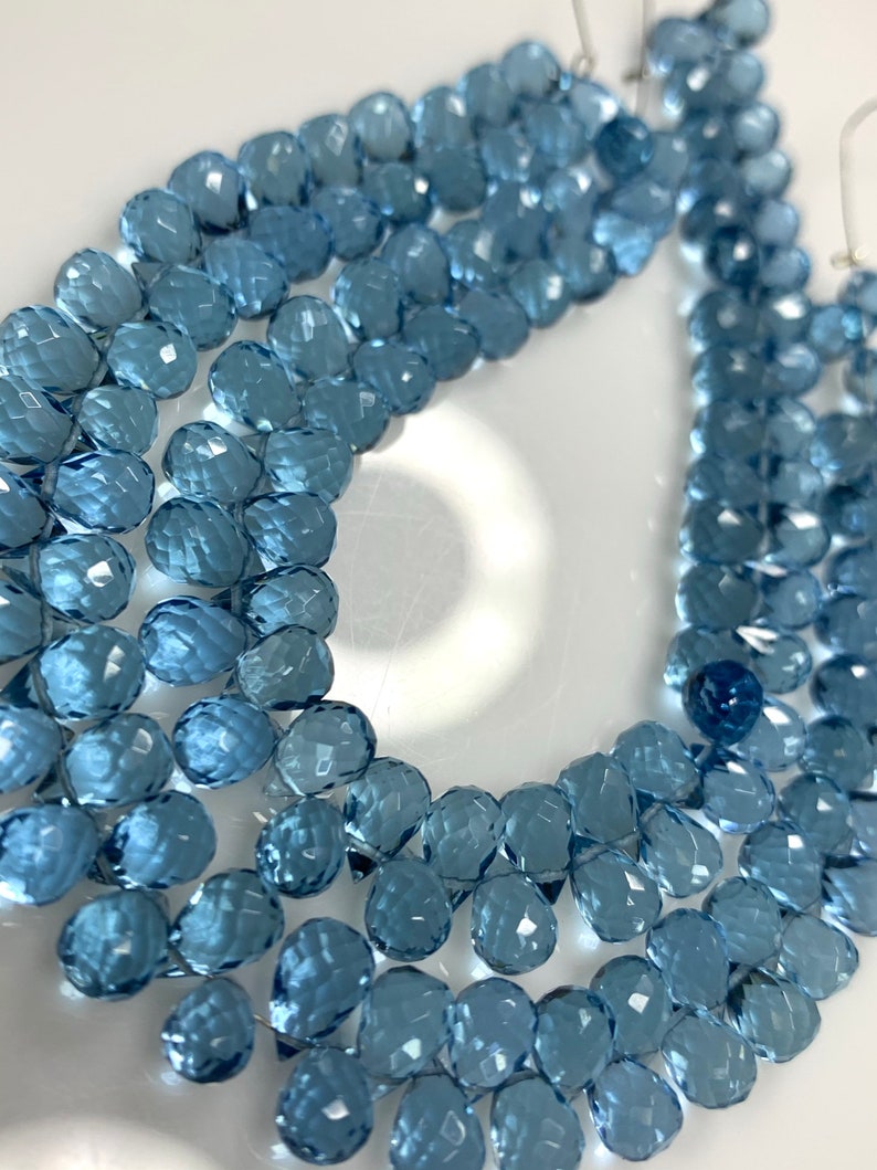 Gorgeous Denim Blue Colored Hydro Quartz Mini Drops - Etsy