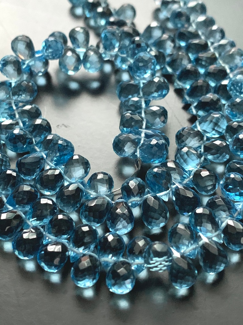 Gorgeous Denim Blue Colored Hydro Quartz Mini Drops - Etsy