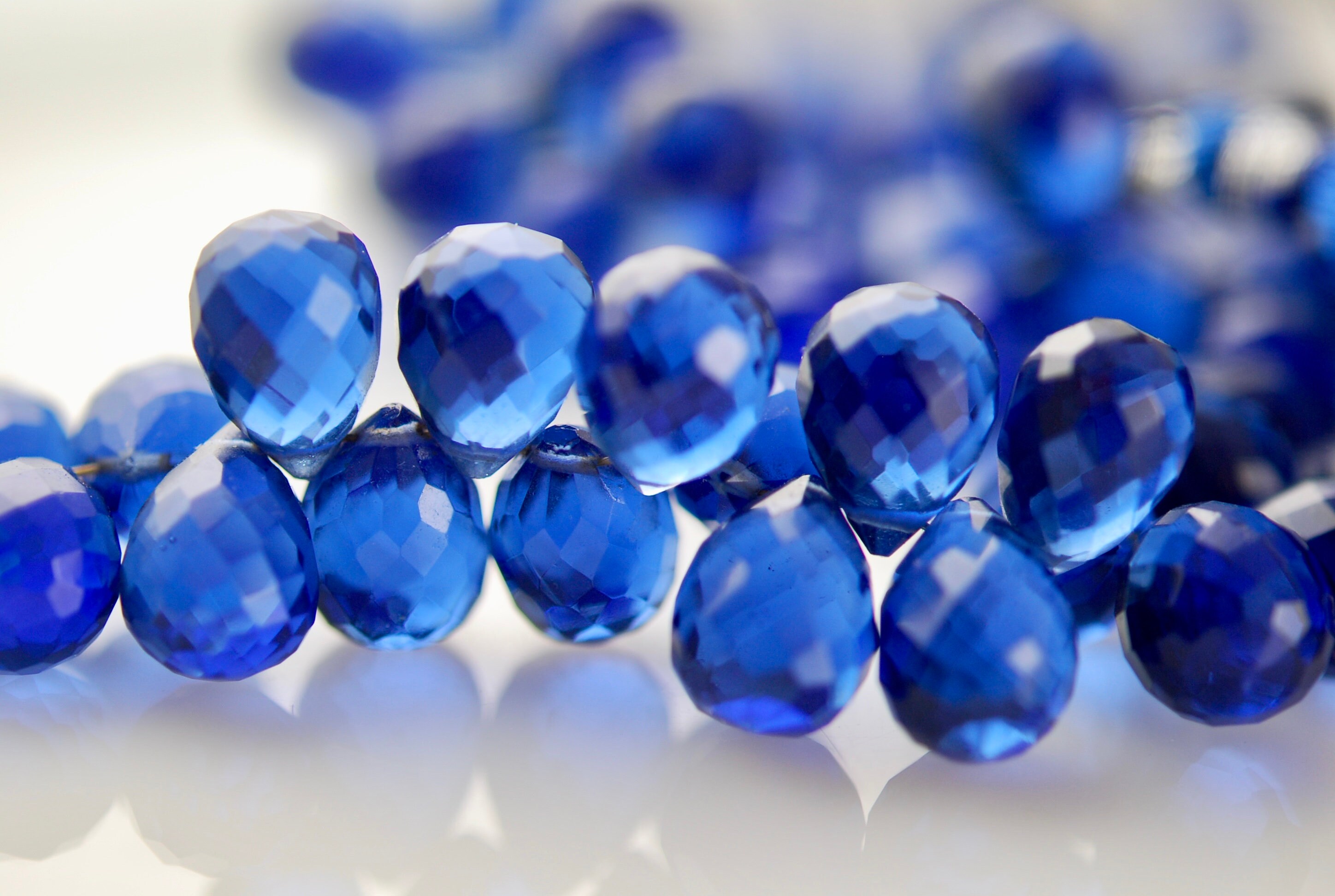 Gorgeous Electric Blue Hydro Quartz Drops - Etsy