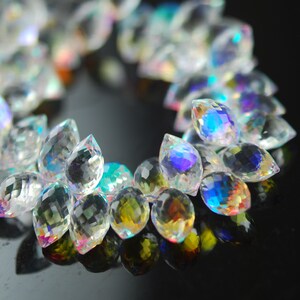 1/2 Strand of Rainbow Quartz Dew Drops - Etsy