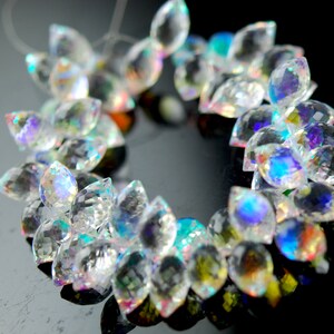 1/2 Strand of Rainbow Quartz Dew Drops - Etsy