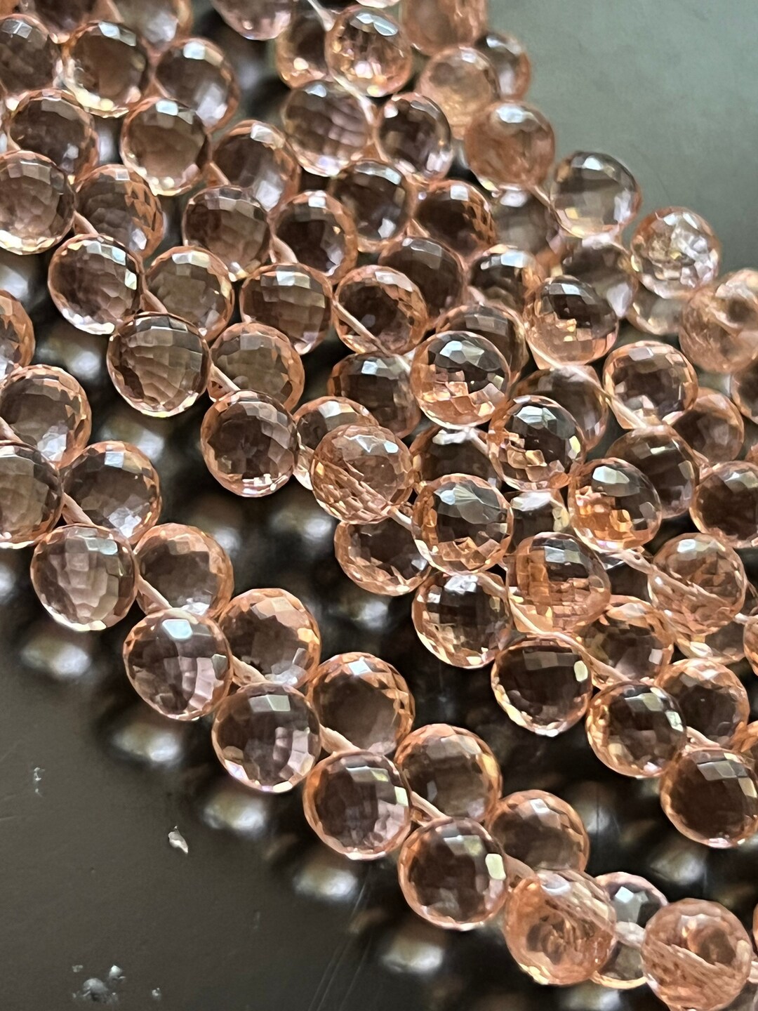 Gorgeous Peach Colored Hydro Quartz Onions - Etsy