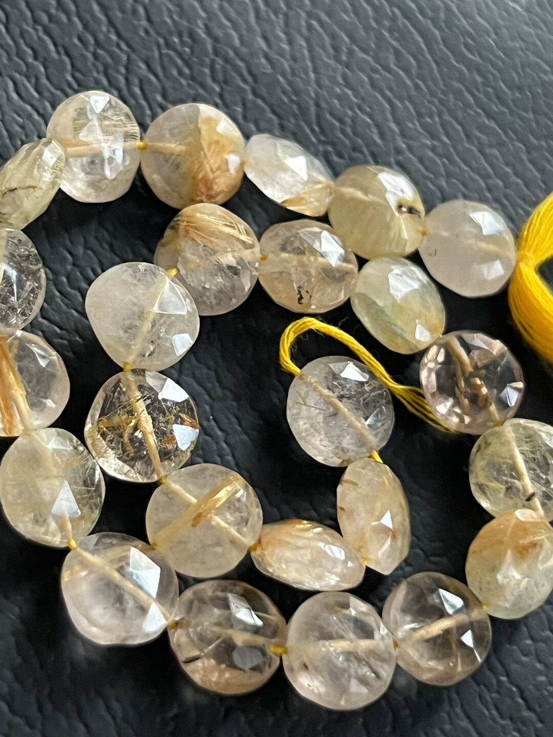 1/2 Strand Smooth Gold Ratulated Coins - Etsy