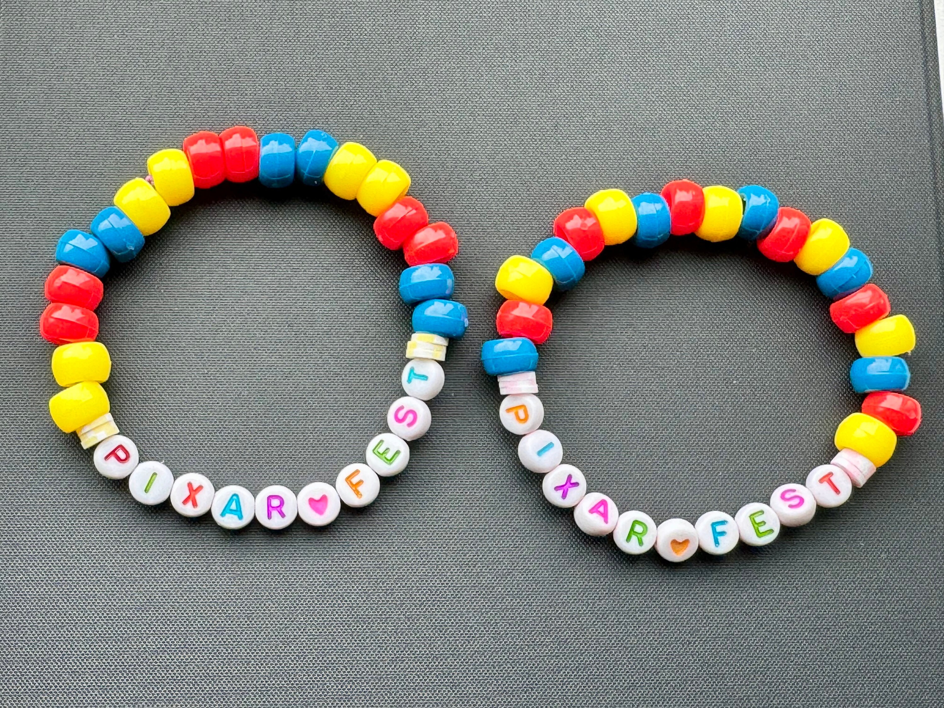 Disney PIXAR FEST Inspired Friendship Bracelets set of 5 Cast Member Appreciation Gift Pixie ...