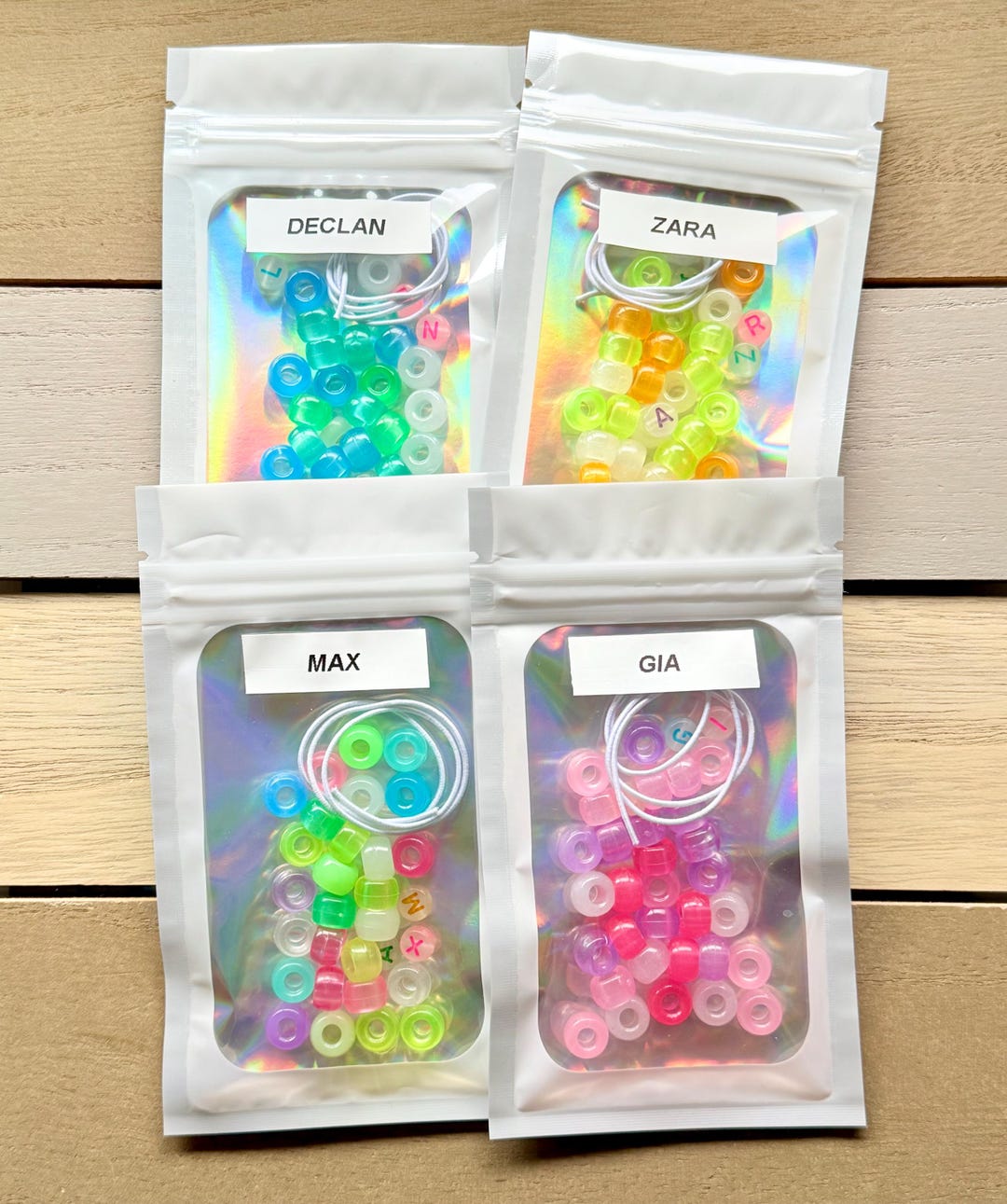 Glow in the Dark Friendship Bracelet Kit: DIY Neon Party Favors - Etsy