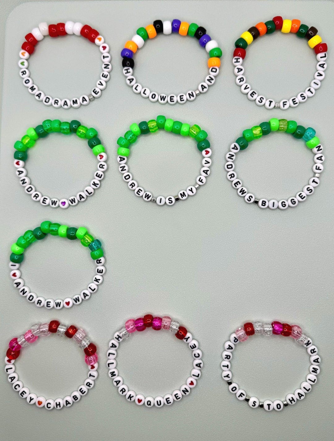 Hallmark Actor Star Inspired Handmade Friendship Beaded Bracelets ...