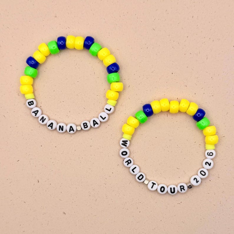 Banana Ball Inspired Friendship Bracelets: World Tour Stacking Pony ...